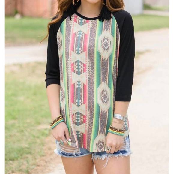 Crazy Train | Tops | New Crazy Train Swanky Wild Raglan Top In Baseball ...